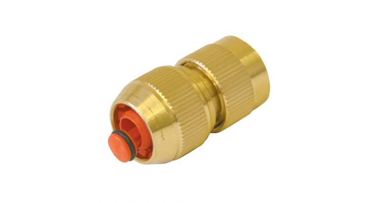 Brass stop connector, quick connector, hose connector, stop connector