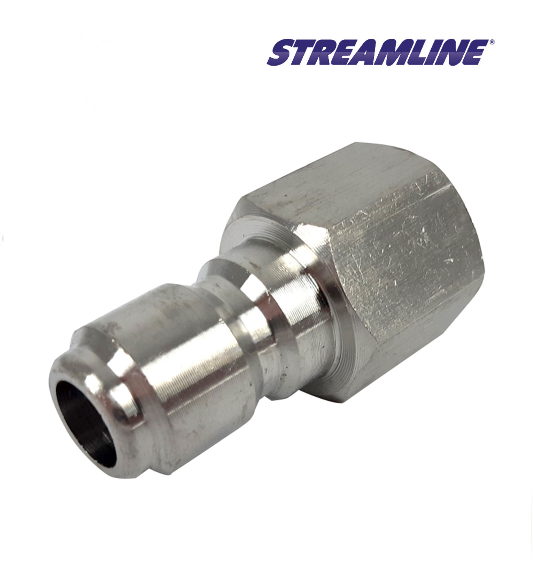 3/8 PLUG - 3/8F THREAD - STAINLESS STEEL - Streamline Systems