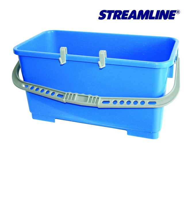 22 ltr Rectangular Bucket - holds 45cm squeegee - Streamline Systems