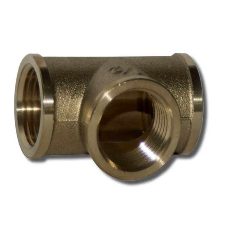 Brass Female Equal Tee 1/2 inch BSP - Streamline Systems