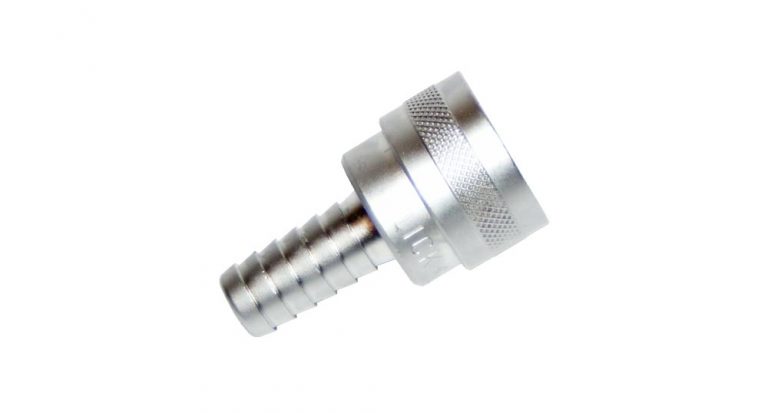 Stainless Female Stop Coupler with 12mm hose tail - Streamline Systems