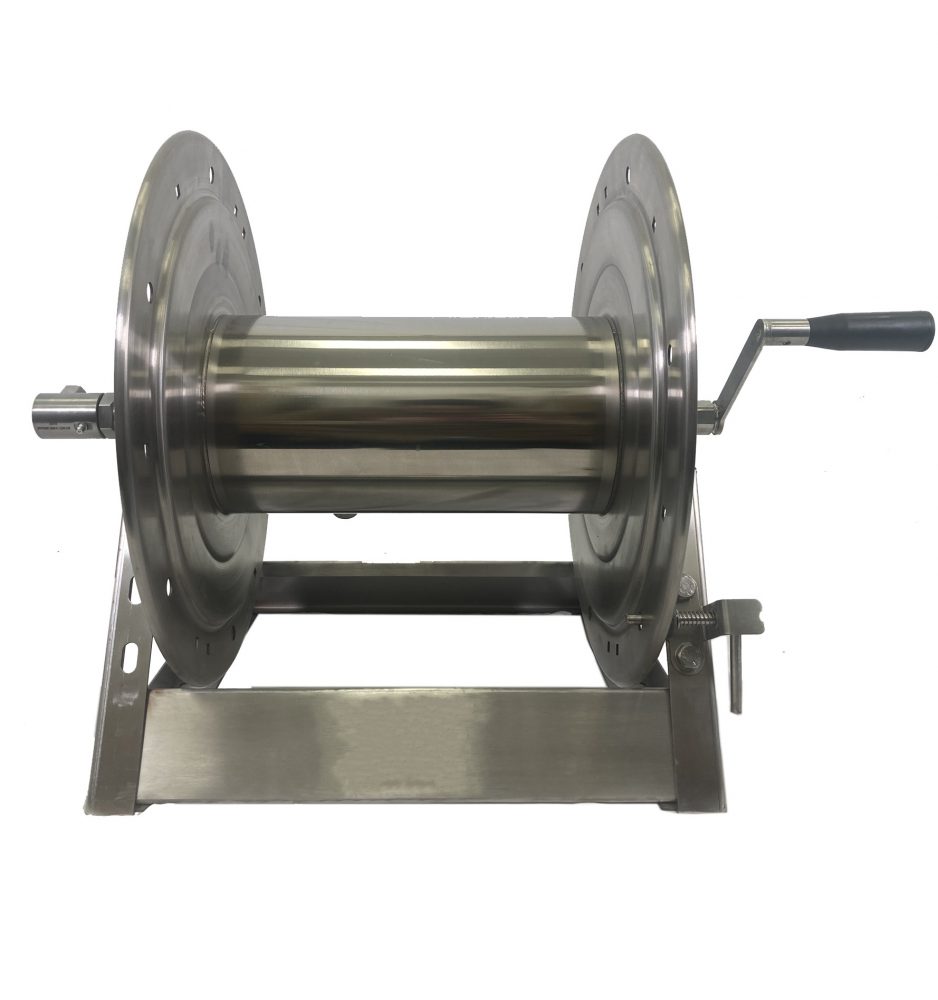 Hose Reel High Pressure 300' x 3/8 inch - Stainless Steel A-frame type ...
